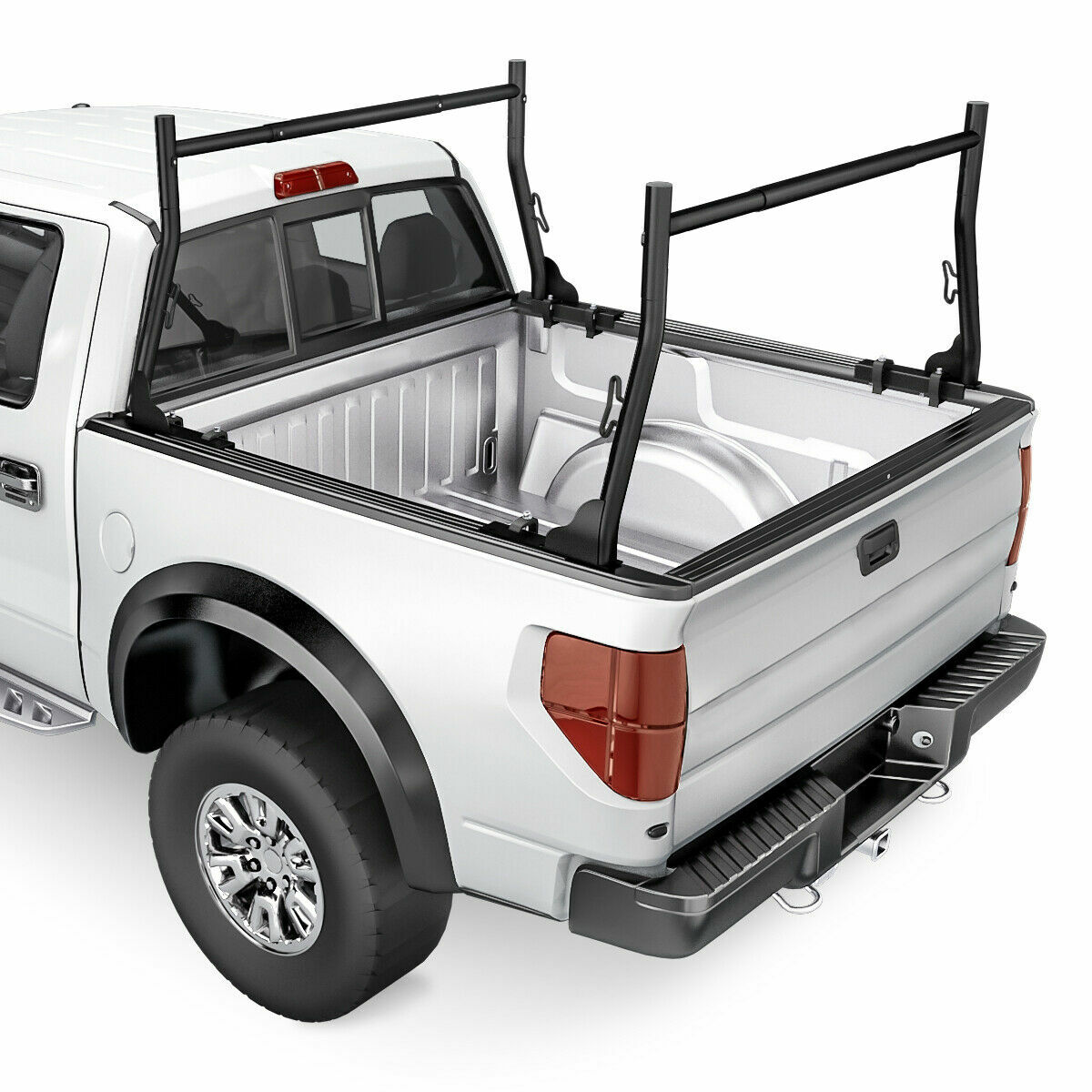 Universal Adjustable 2 Bar Set Truck Bed Ladder Racks for Pickup Lumber ...