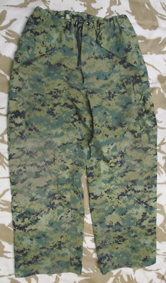 GENUINE US MARINES USMC WOODLAND MARPAT APECS GORETEX TROUSERS. MEDIUM ...
