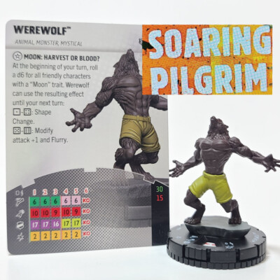 Marvel Heroclix WEREWOLF - 004 - COMMON Wheels of Vengeance SHIPS 11/7 ...
