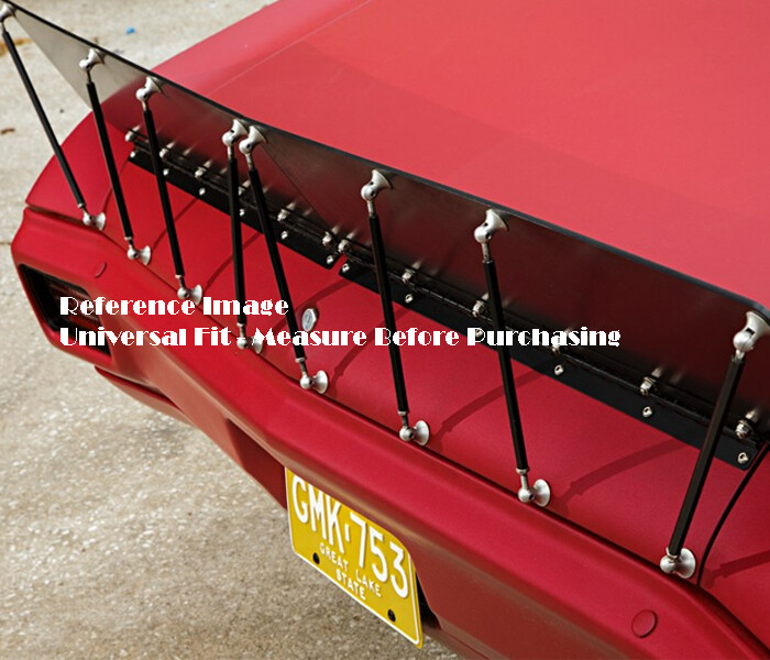 Black 9.5" Bumper Lip Diffuser Splitter Spoiler Support Rod Bar for ...