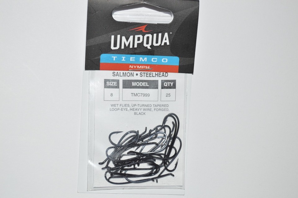 10 packs tiemco umpqua salmon steelhead trout hooks size 8 value pack ...