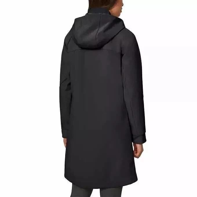 Mondetta Women's Long Softshell Hooded Jacket, Black, Size XL | eBay