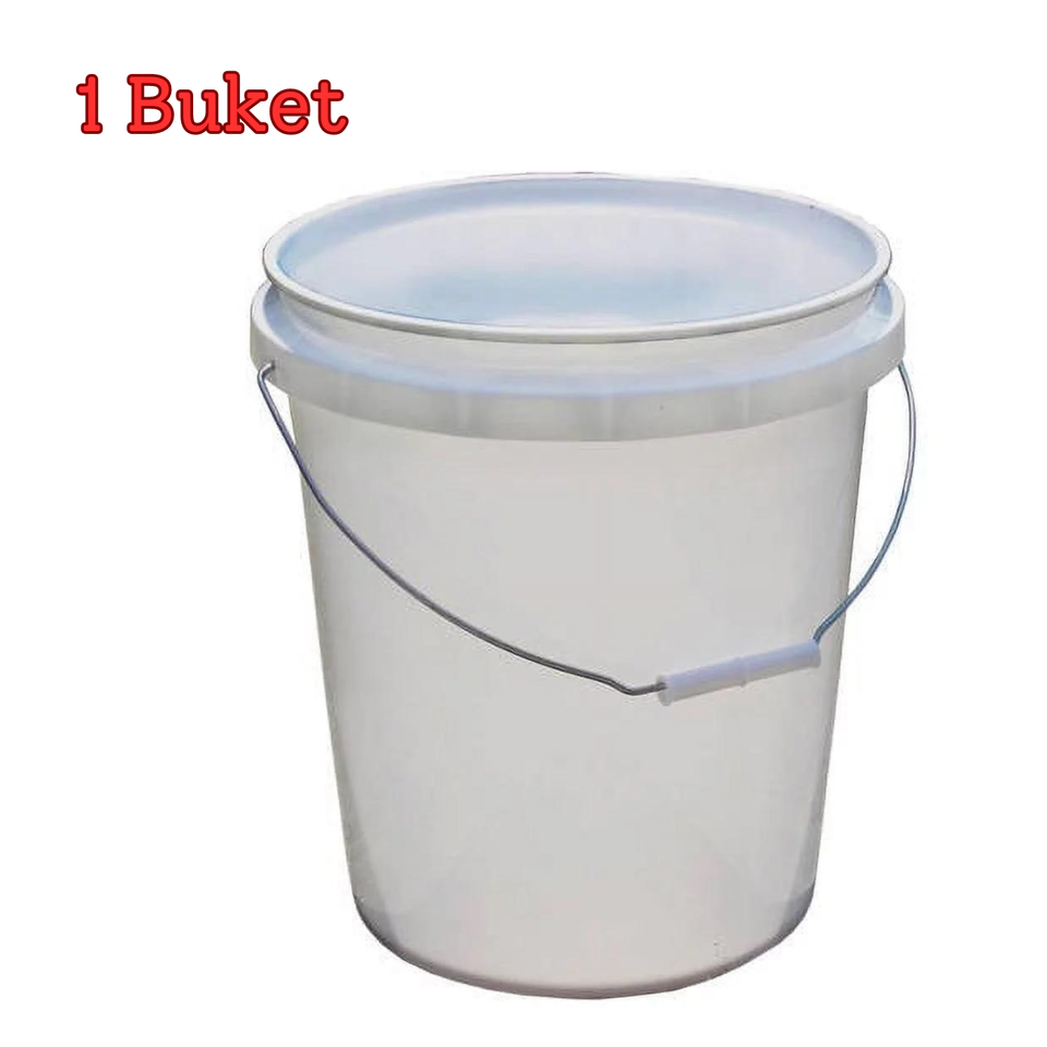 10 to 1 Buckets Containers With 10 Lids, 5 Gallon, Food Grade Heavy ...