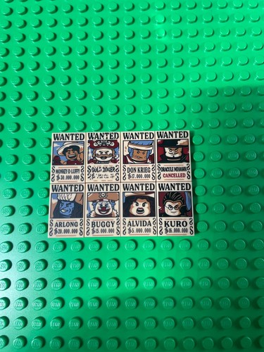 LEGO One Piece Wanted Posters full set of 8 | eBay