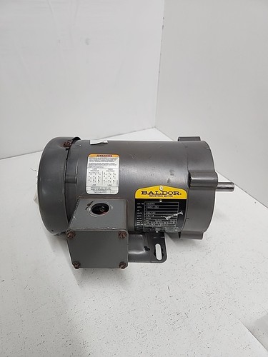 Baldor CM3545 AC Motor 3 Phase 56C TEFC 1Hp 3450rpm 60Hz 230/460V ...