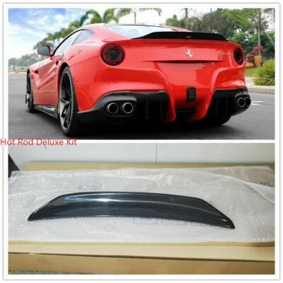 Real Carbon Fiber Rear Trunk Spoiler Wing For Ferrari F12 Berlinetta DM ...
