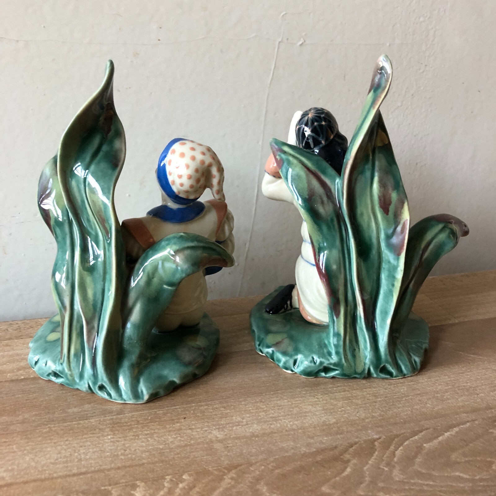 Pair Ceramic Arts Madison Pottery Figurines Fantasy Woodland Couple ...
