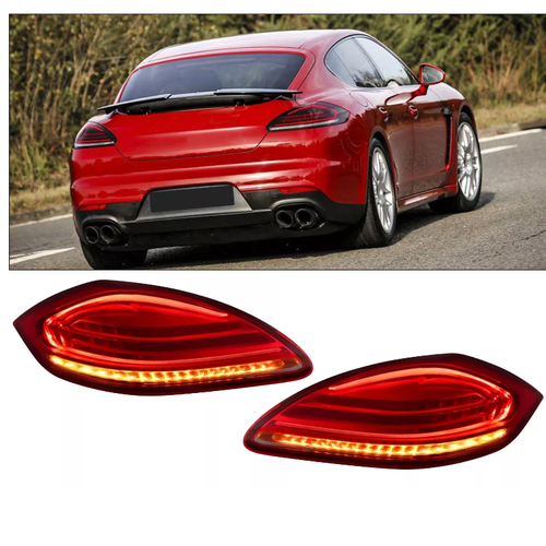 For 2010- 2013 Porsche Panamera LED Pair Tail Lights Upgrade Rear Brake ...