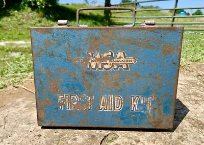 Vintage MSA first aid kit Metal Box | eBay