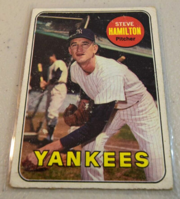 1969 Topps Baseball Steve Hamilton New York Yankees #69 | eBay