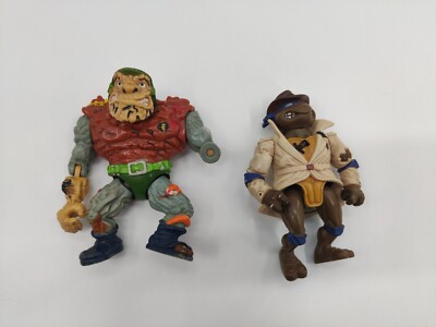 TMNT Vintage Action Figures Detective Donatello 1992 & General Tragg ...