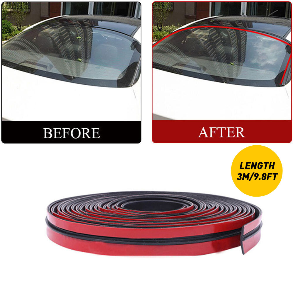 Car Rubber 10FT Front Windshield Rear Seal Panel Sealed Strip Moulding ...