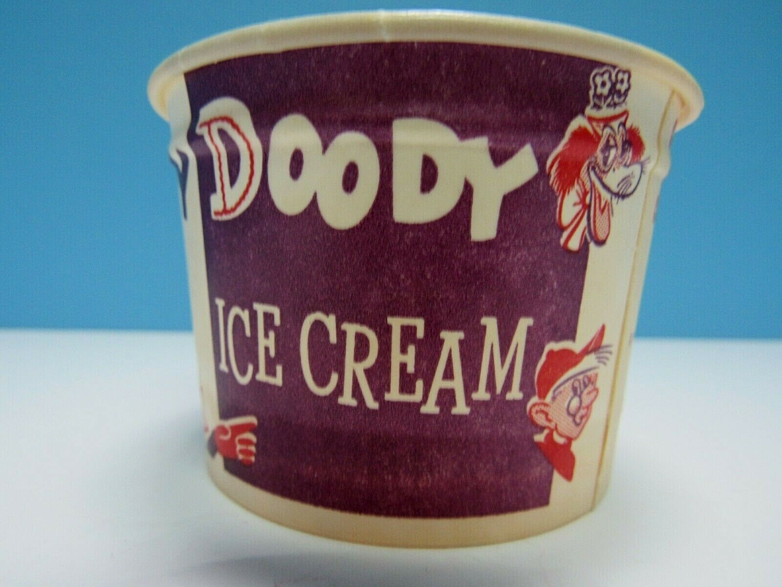 VTG. 50'S HOWDY DOODY ICE CREAM DIXIE CUP FEATURING DOODYVILLE ...