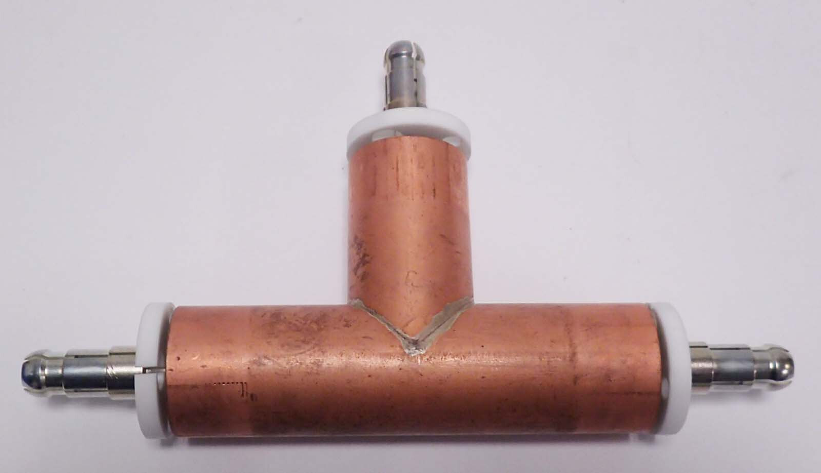 1 5/8" CUSTOM RF TRANSMISSION LINE TEE ASSEMBLY WITH ANCHOR INSULATOR ...