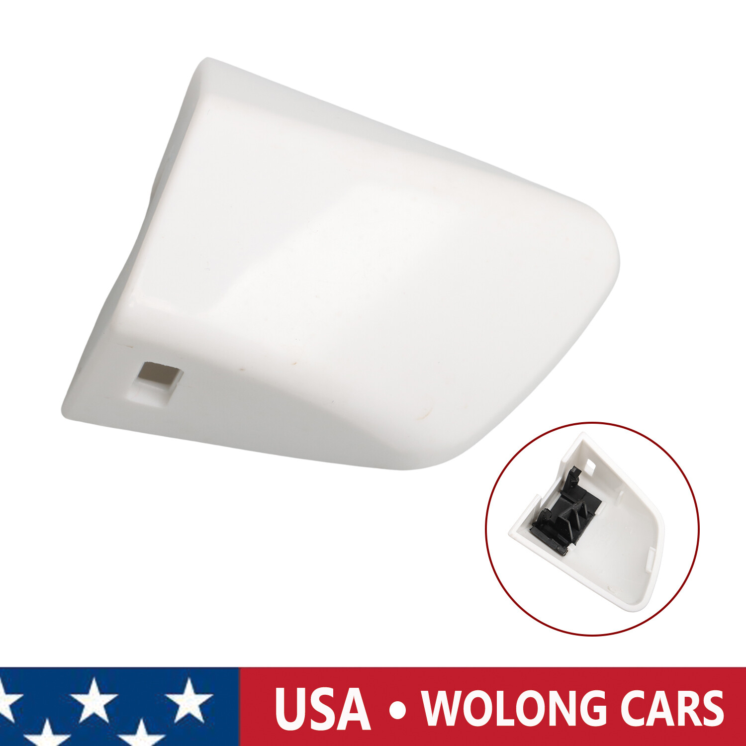 White Exterior Door Handle Lock Cylinder Cover Cap for 2011-2017 ...