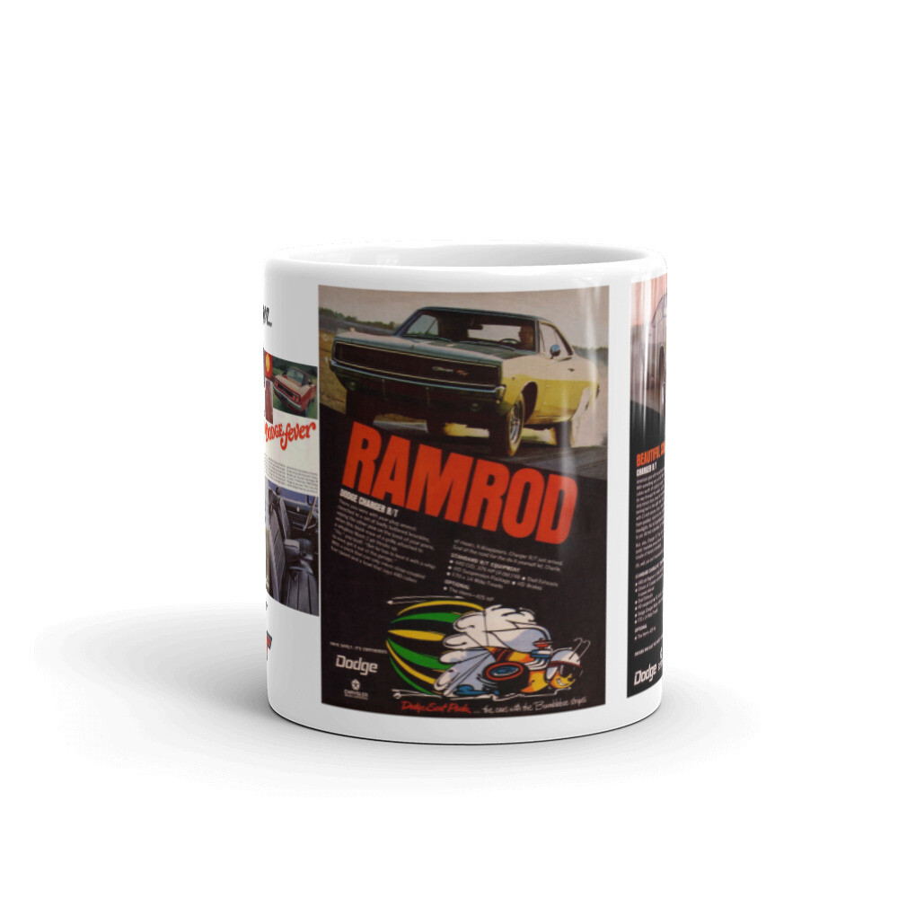 3 68 Charger Magazine Ads Coffee Mug Ramrod Dodge Fever 426 Hemi 383 ...