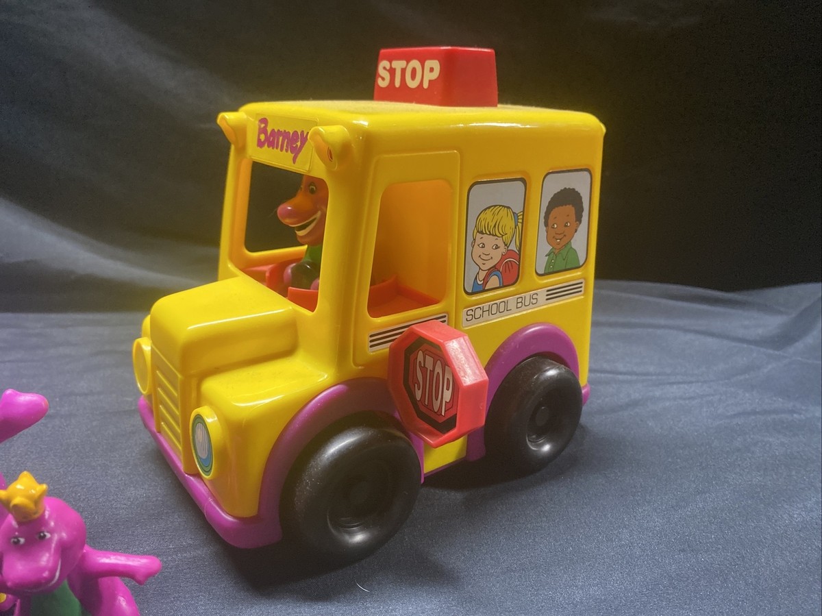 Evil Barney Bus Driver Barney School Bus Dinosaur Push N Go Toddler