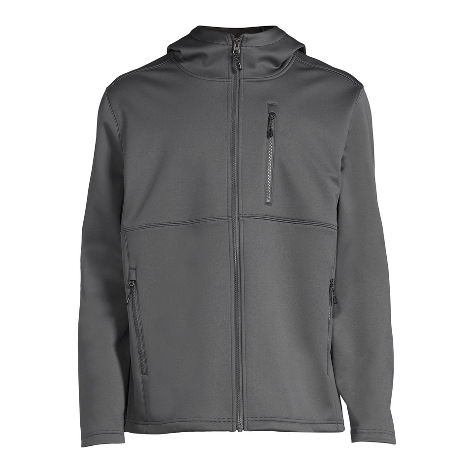 Swiss Tech Men's Pick Color Full-Zip Water Resistant Hooded Softshell ...