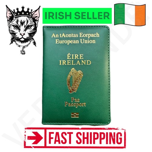 Green Irish Passport Cover - SAME DAY DISPATCH FREE WORLDWIDE DELIVERY ...