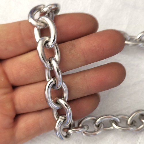 2meter Lot Huge Heavy 16mm Stainless Steel Oval Link Chains Jewelry ...