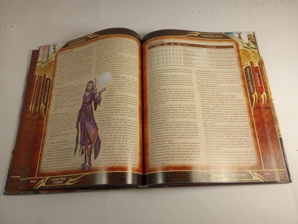 Pathfinder Roleplaying Game Inner Sea Gods, 1e, Hardcover, First ...