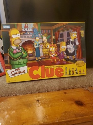 The Simpsons Clue Board Game 2nd Edition USAOPOLY 2000 RARE | eBay