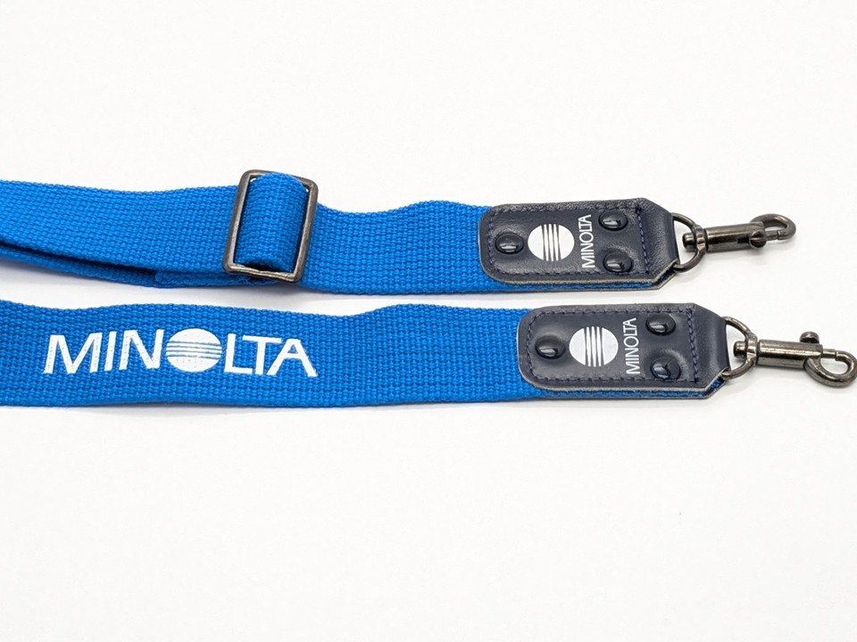 Rare Vintage Genuine [Near MINT+++] Minolta Wide Strap Blue White from ...