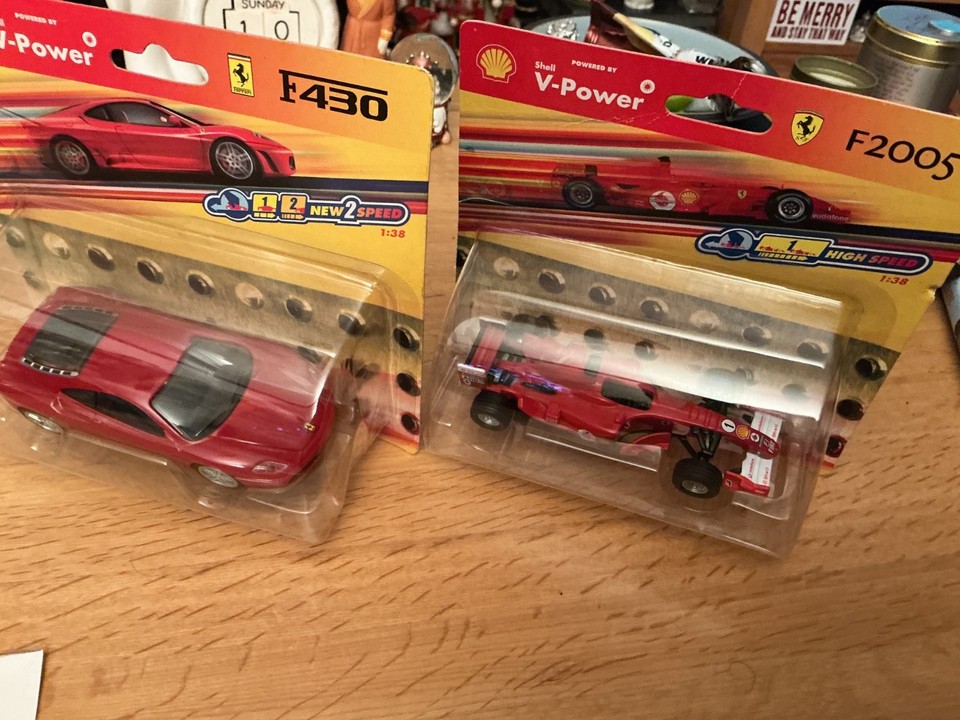 F1 Formula 1 Ferrari F2005 + F430 Shell V-Power Model Cars 1:38 Scale ...