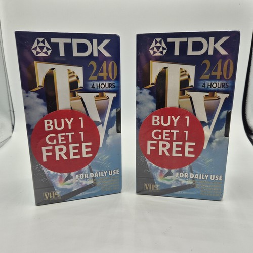 2x 3 pack TDK TV240 4 Hour VHS Blank Recordable Video Cassette Tape New ...