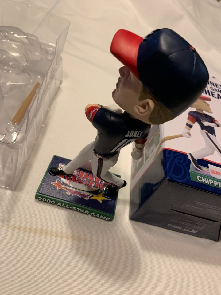 Atlanta Braves Chipper Jones 2000 All-Star Game Bobblehead Baseball in ...