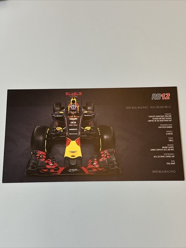 Max Verstappen Rookie 2016 Red Bull RB12 Card F1 Team Official GP ...