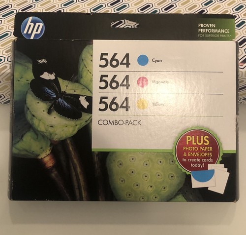 HP 564 Combo Pack Yellow Cyan Magenta Ink Cartridges | eBay