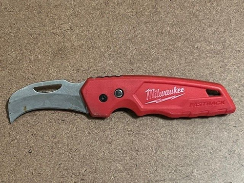 Milwaukee TOOL Fastback 48-22-1525 Hawkbill Folding Pocket Knife-Great ...