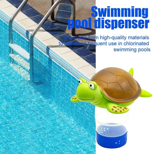 Turtle Shaped Floating Dispenser For Tablets Spa Hot Tub Swimming Pool ...