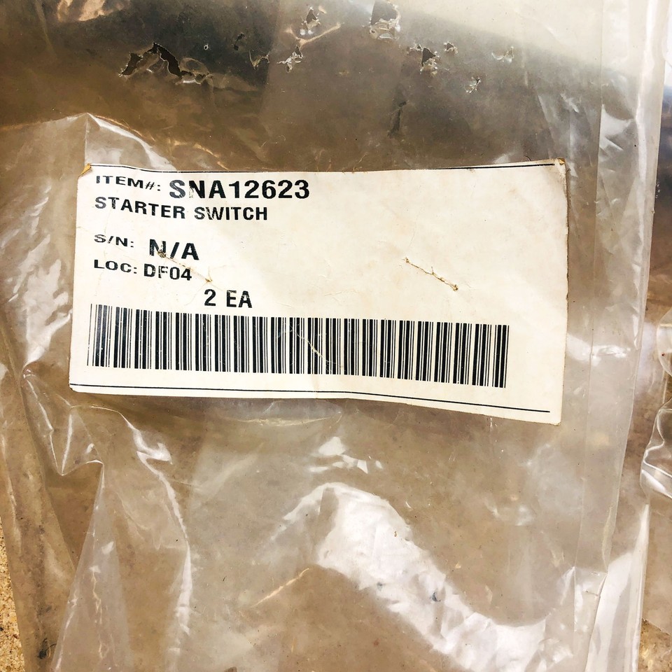 Snapper 12623 Starter Switch Pushbutton Start Cole Hersee OEM NOS Repl ...