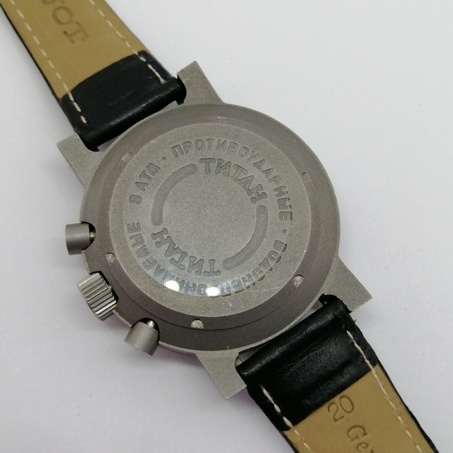 NOS Rare Russian Watch Poljot 3133 TITANIUM ROCKET SS-20 Chronograph ...