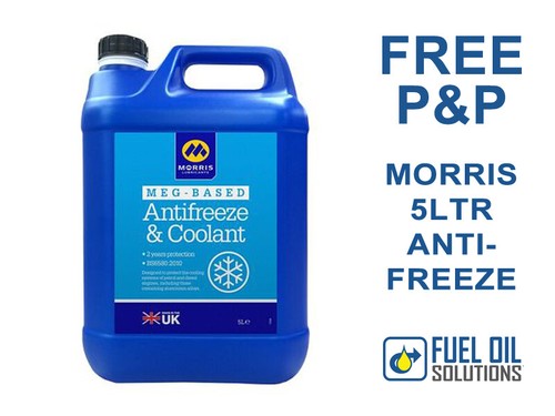 Morris Universal Antifreeze & Coolant 5LTR - MEG Based Ethylene Glycol ...