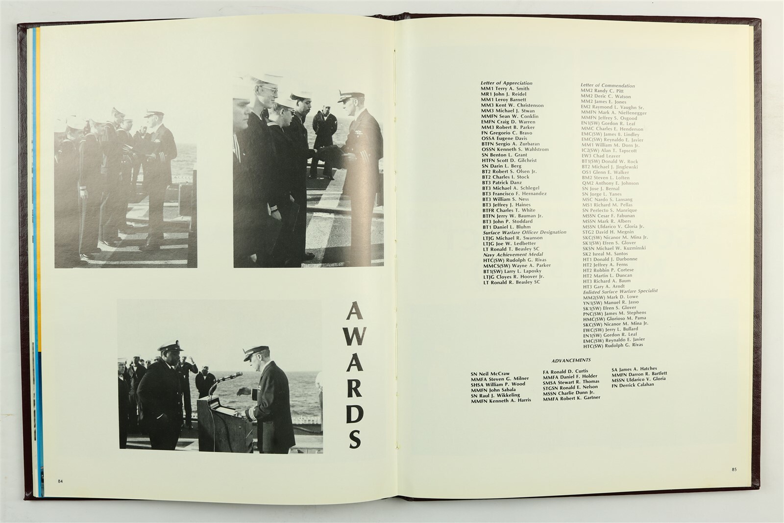 USS Meyerkord (FF-1058) 1987 Westpac Deployment Cruise Book Cruisebook ...