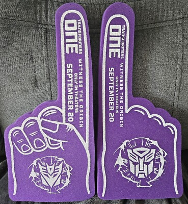 Transformers One Movie #1 Foam Finger SGA (Film Exclusive) RARE! | eBay