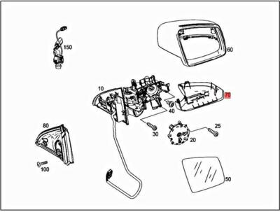 Genuine MERCEDES C292 W166 X166 GL-CLASS X166 Covering panel 2928103400 ...