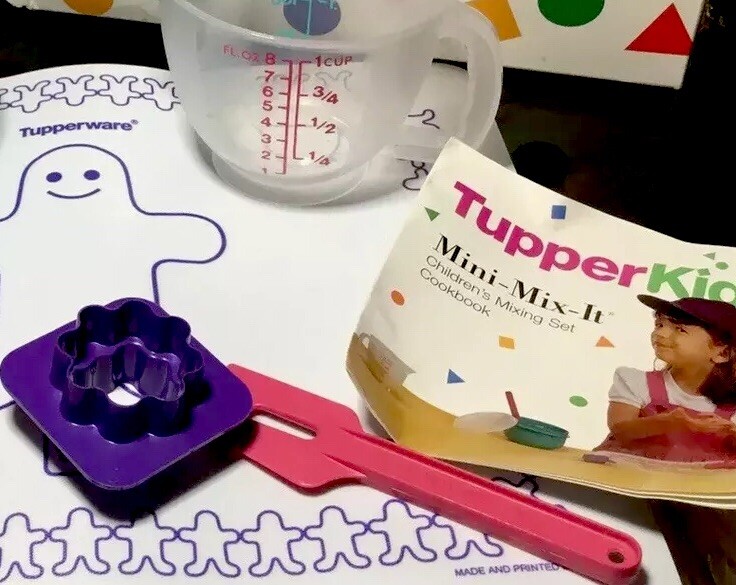 NEW Vintage Tupperware TupperKids TupperToys Mini-Mix-It FULL BOXED SET ...