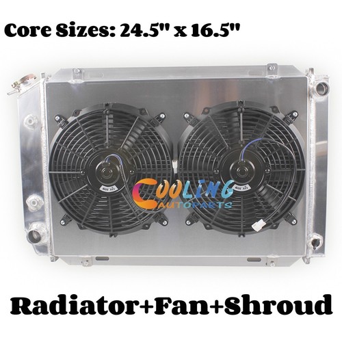 3 Row Radiator+Shroud+Fan for 87-93 92 Ford Mustang GT/LX/SVT Foxbody 5 ...