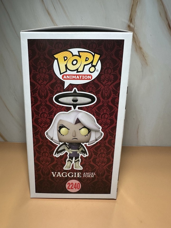 Funko Pop! Hazbin Hotel Vaggie Angel Form 2240 Chase In Hand | eBay