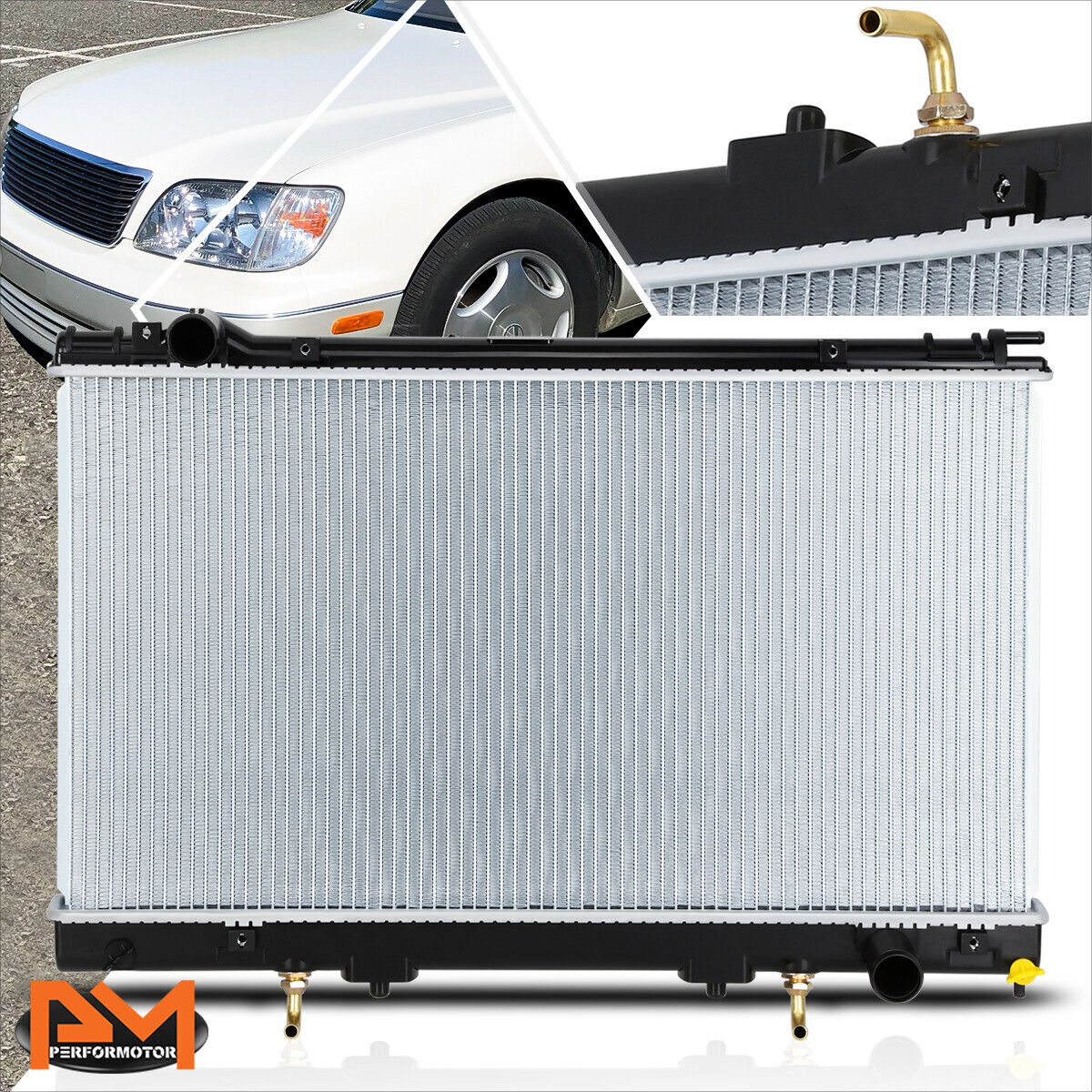 Full Aluminum Core OE Factory Style Cooling Radiator for 95-00 Ls400 AT ...