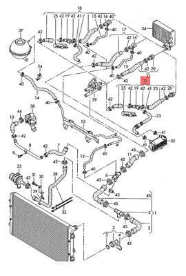 Genuine AUDI TT Coupe Roadster TTS 8J3 8J9 Coolant Hose No Item ...