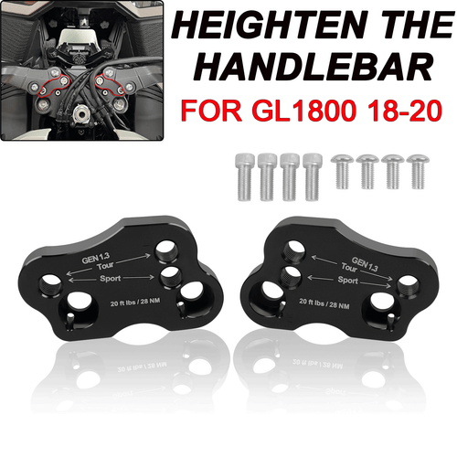 Adjustable Handlebar Risers Adapter Fit For Honda Goldwing 1800 GL1800 ...