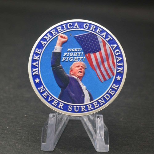 2024 President Donald Trump MAGA Commemorative Challenge Coin Never ...