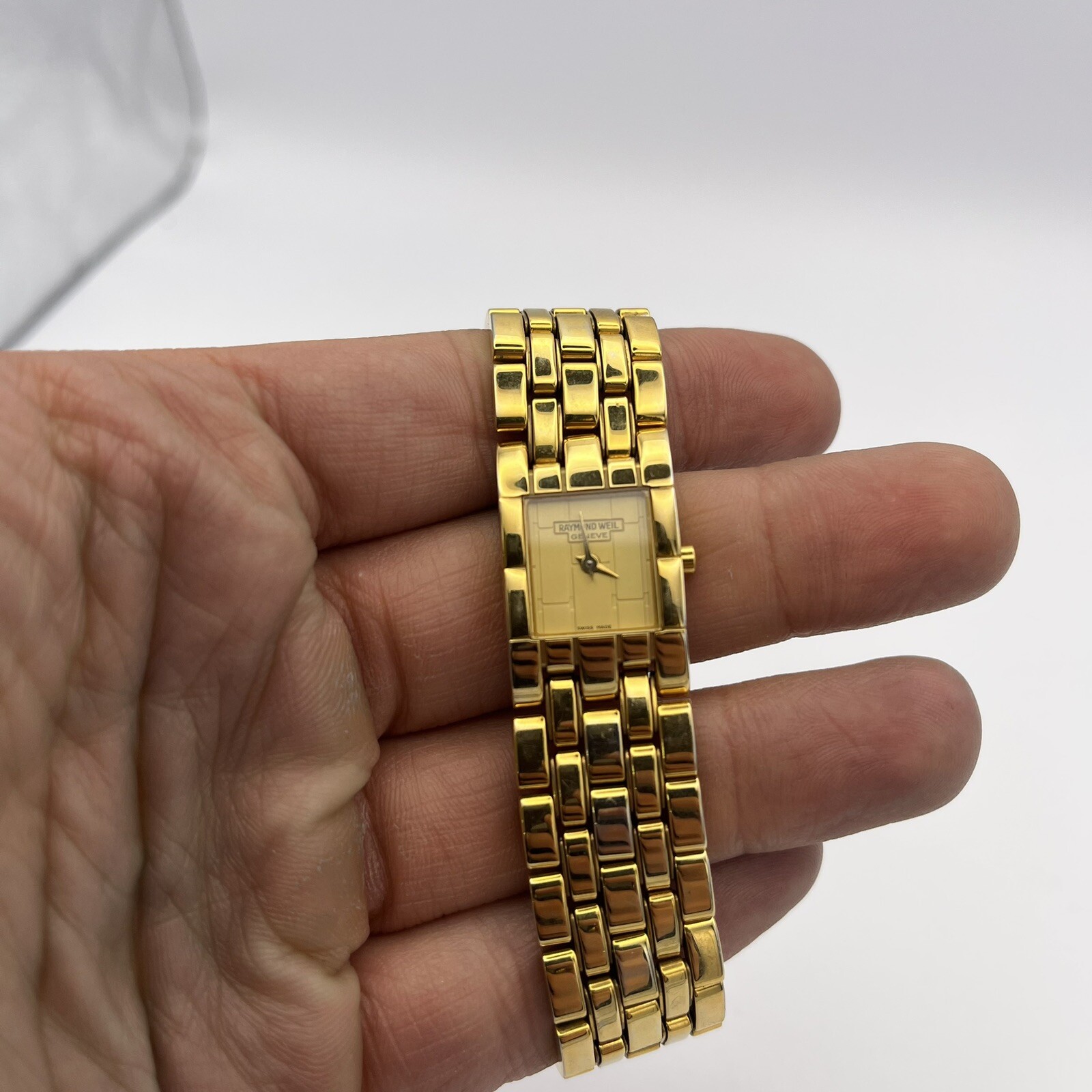 Ladies Raymond Weil 5886 Gold-tone Dial Stainless Steel Watch | eBay