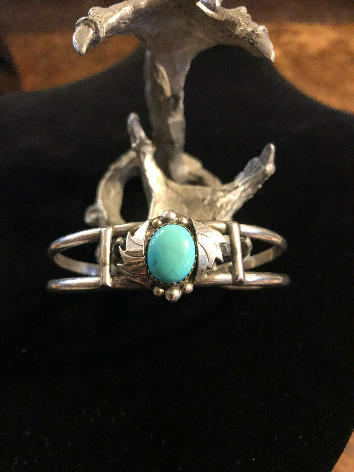 Navajo Artist Fred Baca Vintage Turquoise & Silver Cu… - Gem