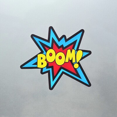 Boom Splat Retro Comic Book Cartoon Vinyl Sticker Decal For Car Van ...